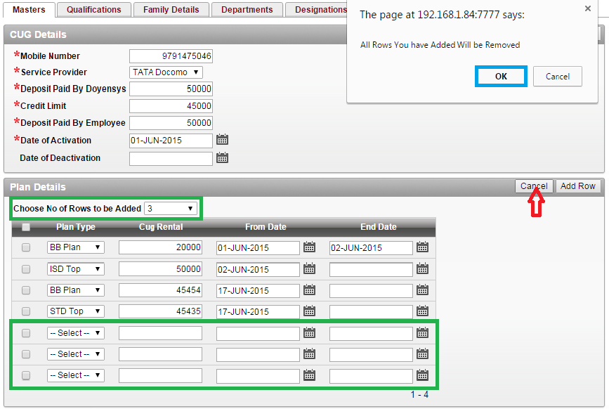 Dynamically Adding Rows In Tabular Form In Oracle Apex 42 Doyensys Blog