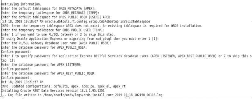 Installation And Configuration Of Oracle Application Express With Oracle Rest Data Services And