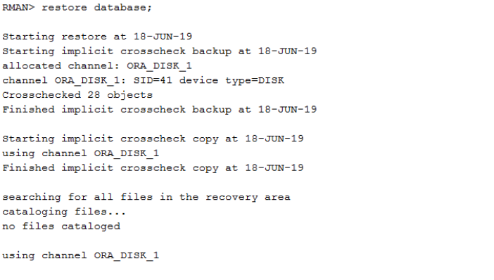 Restore Using Rman To Create Oracle 12c Database On