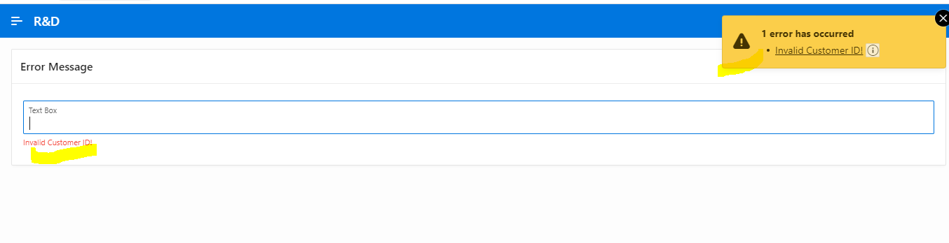Technical Solutions For Customized Error Message Using Plsql