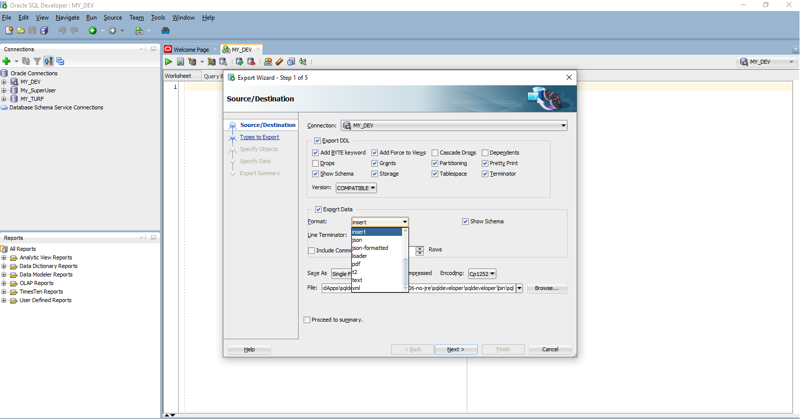 Exporting User Objects Using Sql Developer Doyensys Blog