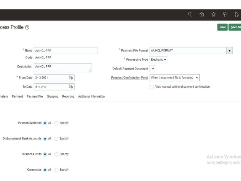 Oracle Fusion Configuration Payment Process Request Doyensys Blog