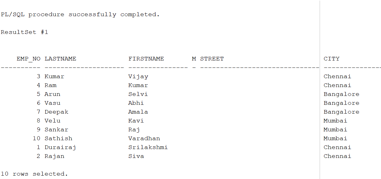 Using Dbmssqlreturnresult In Oracle Pl Sql And C Doyensys Blog