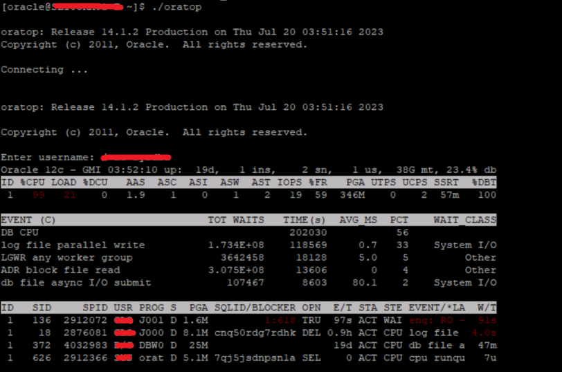 How To Access Oratop Utility Doyensys Blog 9805