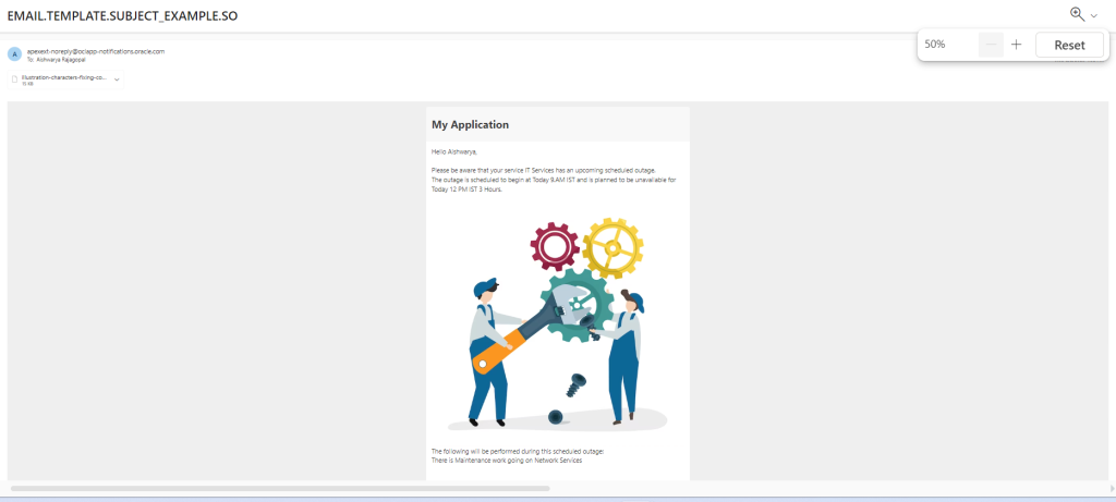 Appending Image To The Email Using Email Template Feature In Oracle Apex Doyensys Blog