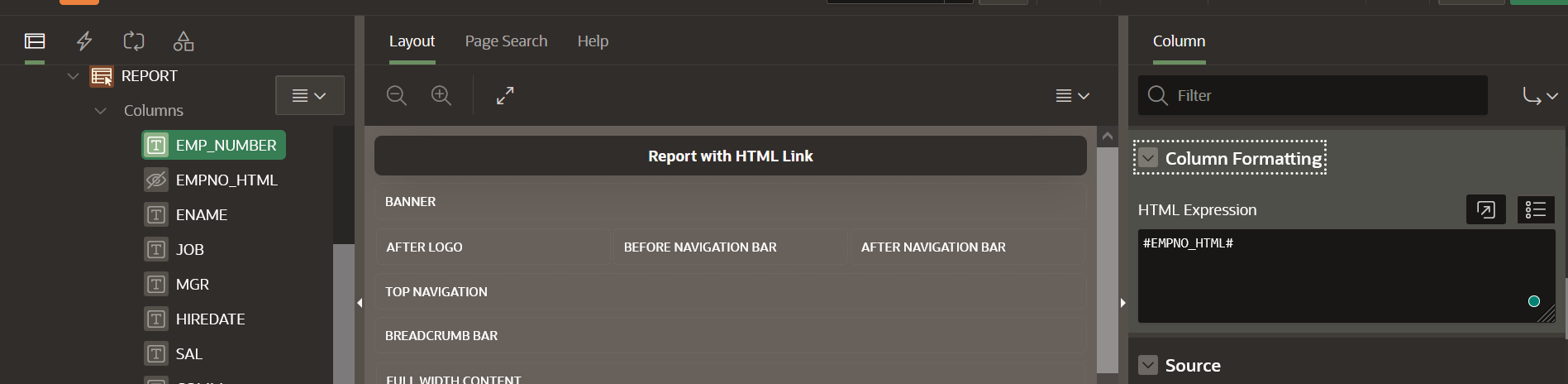 How To Download An Oracle Apex Report With An Html Formatted Column Excluding Html Tags
