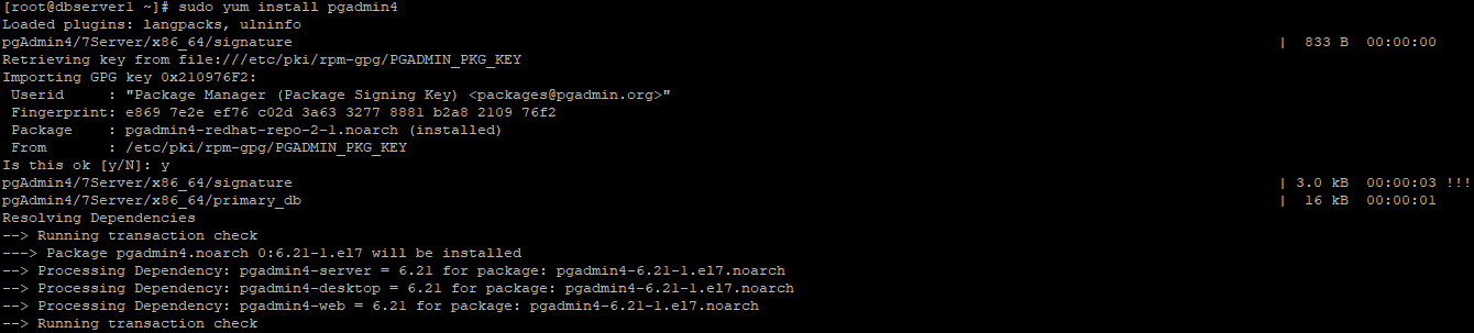 How To Install Postgresql And Pgadmin On Linux 7 Redhatcentosoracle Linux Doyensys Blog