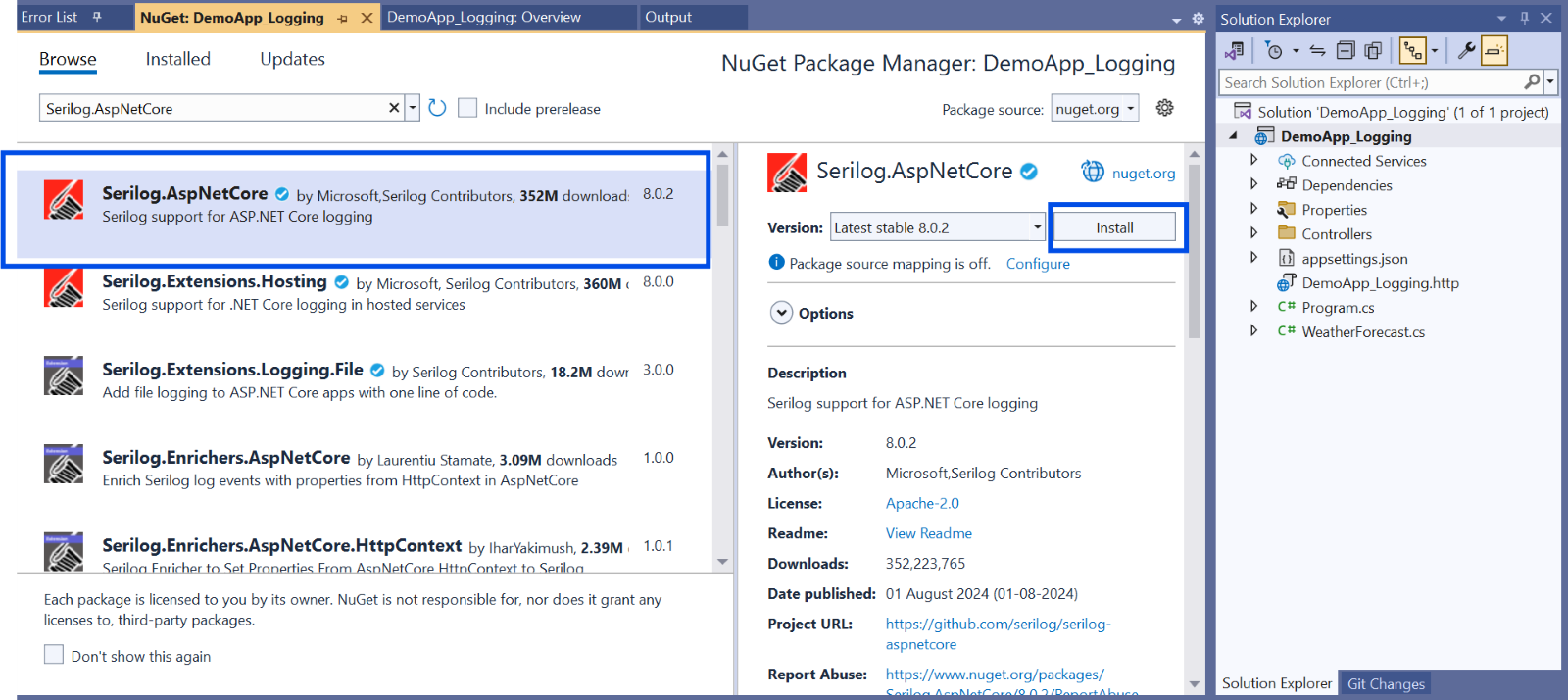 Customizing Logs with Serilog in ASP.NET Core – Doyensys Blog Customizing Logs with Serilog in ASP.NET Core – Doyensys Blog