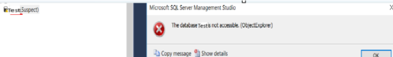 Sql Server Database Not Accessible Suspect Mode Doyensys Blog
