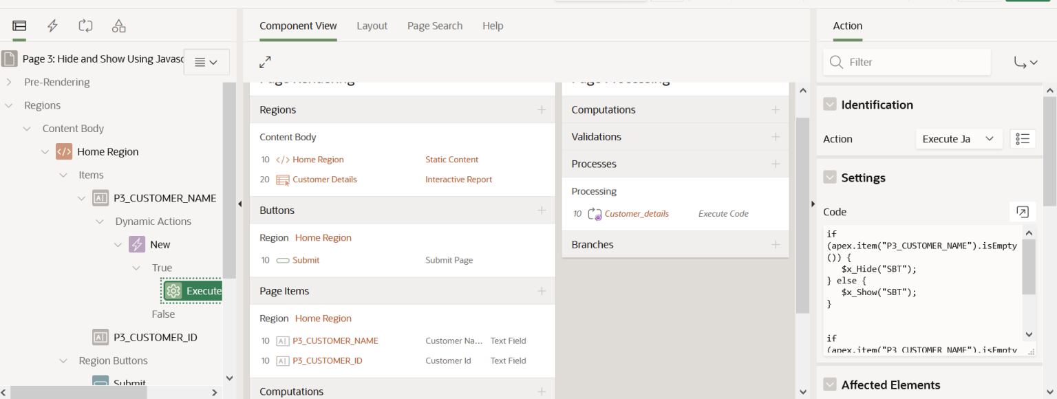 Hide and Show in Oracle Apex Using JavaScript - Oracle Consulting ...