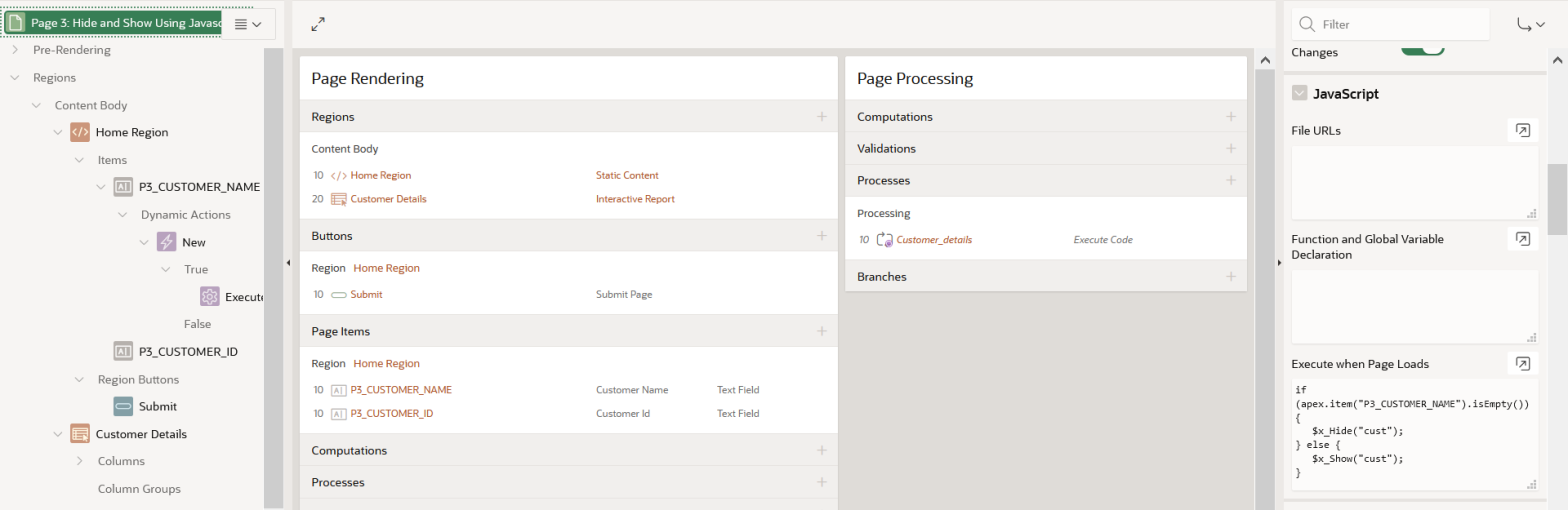 Hide and Show in Oracle Apex Using JavaScript - Oracle Consulting ...