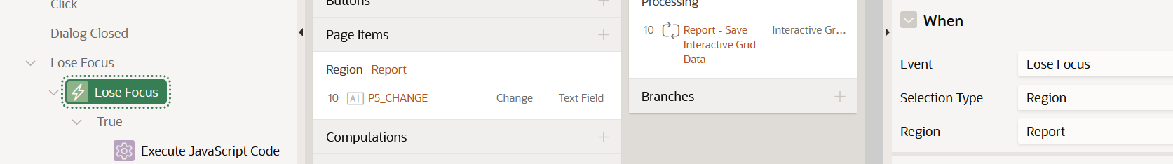 How to set the interactive grid column values to the page item - Oracle ...