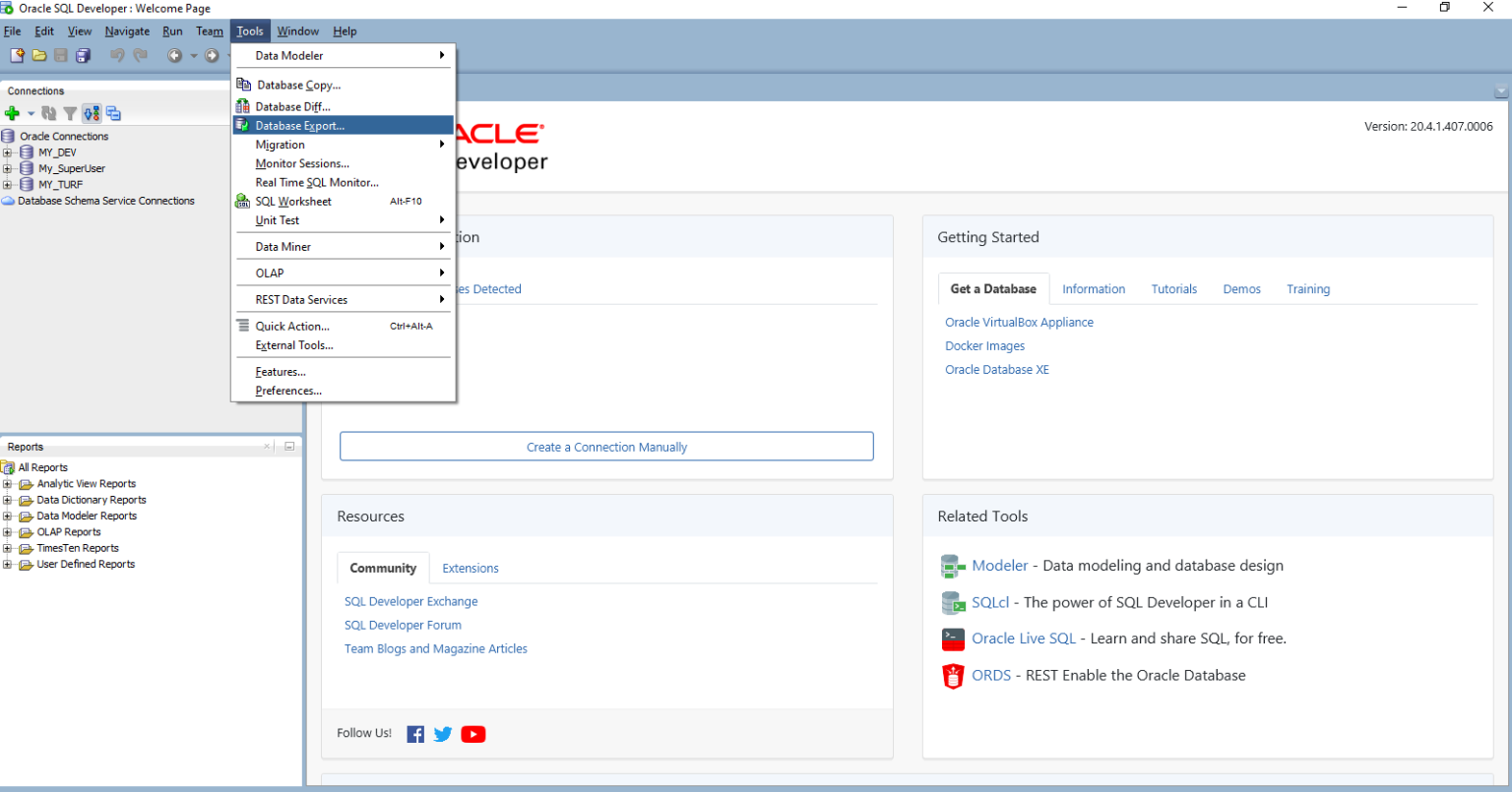 Exporting User Objects Using SQL developer - Oracle Consulting Services ...