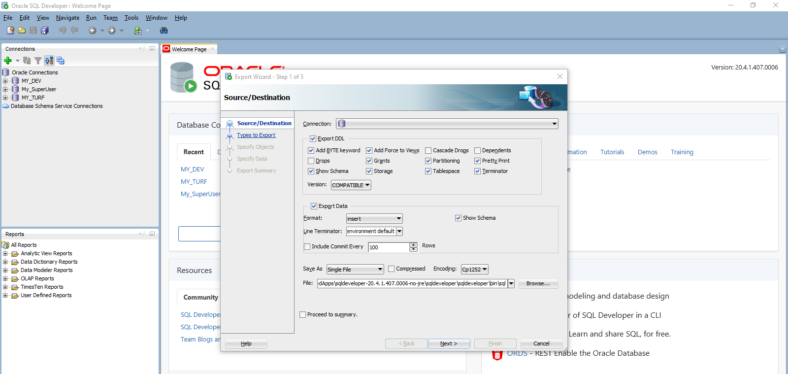 Exporting User Objects Using SQL developer - Oracle Consulting Services ...
