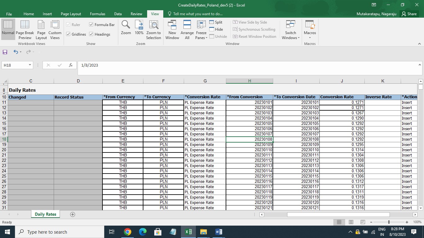 How to Manage/Correct Daily Rates through ADFDI - Oracle Consulting ...