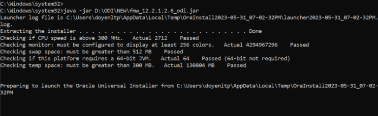 Oracle Data Integrator installation on windows - Oracle Consulting ...