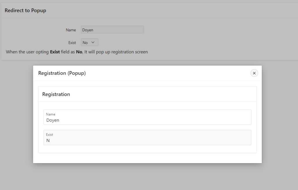 Redirecting to a popup screen using JavaScript With Parameters - Oracle ...