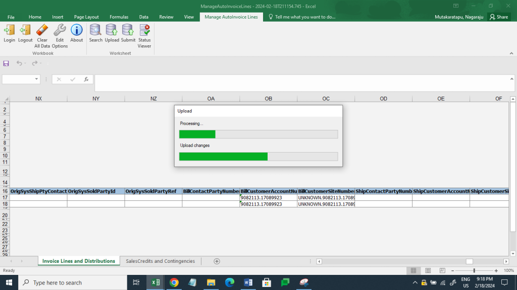 Import Auto Invoice – Error Message: You must enter a valid original ...